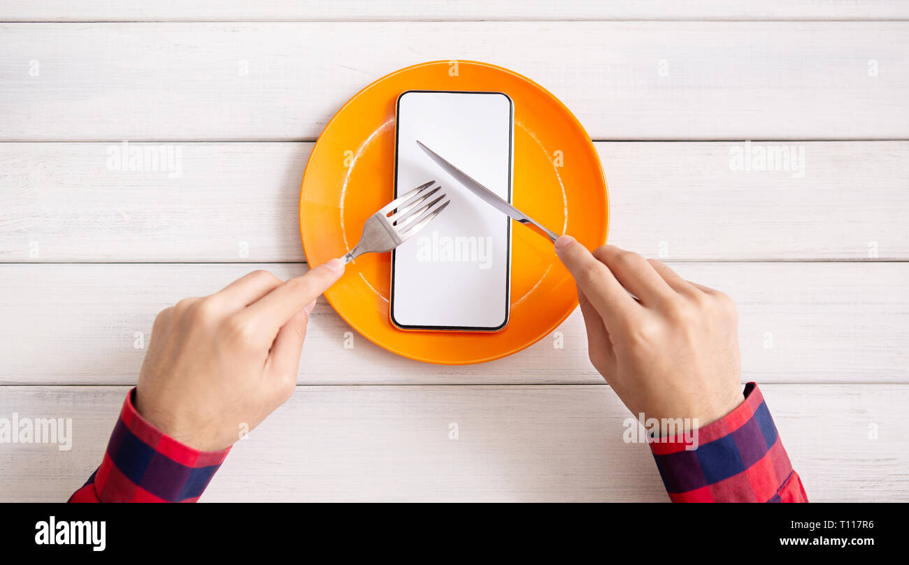 Man knife and fork hi-res stock photography and images - Alamy