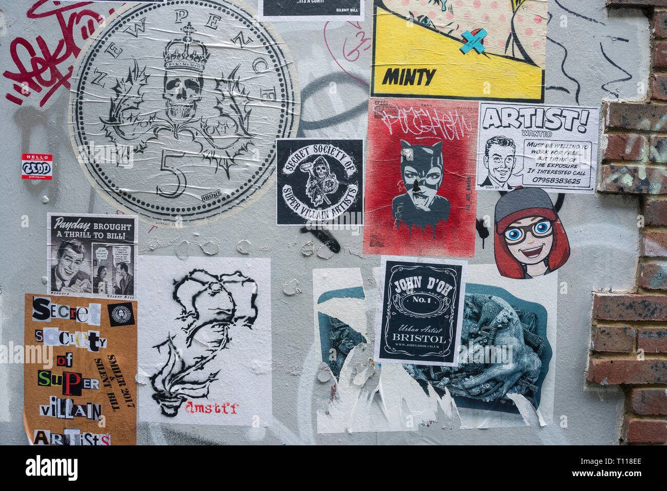 Street art and graffiti in Brighton and Hove Stock Photo - Alamy