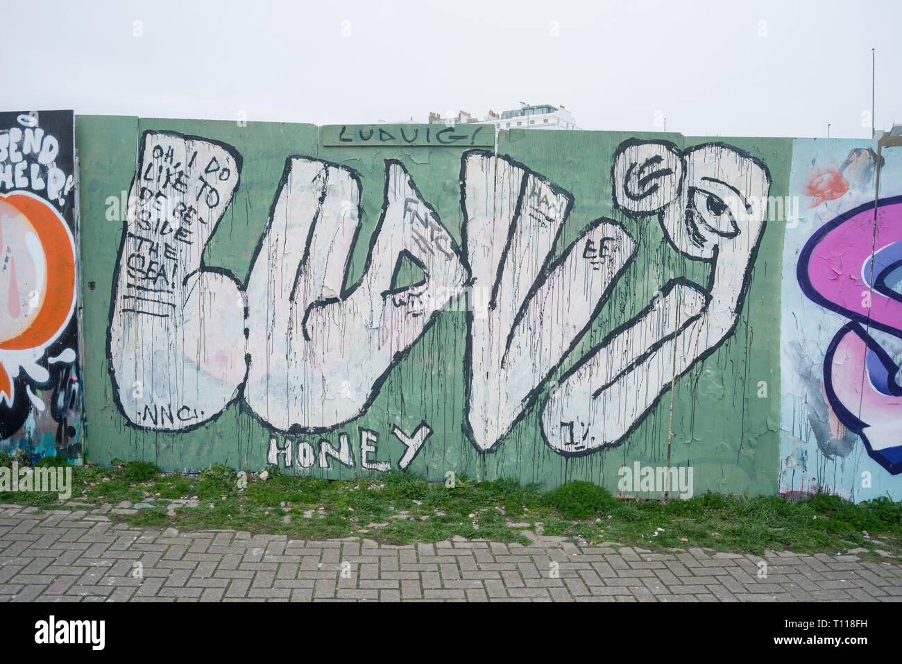 Street art and graffiti in Brighton and Hove Stock Photo - Alamy