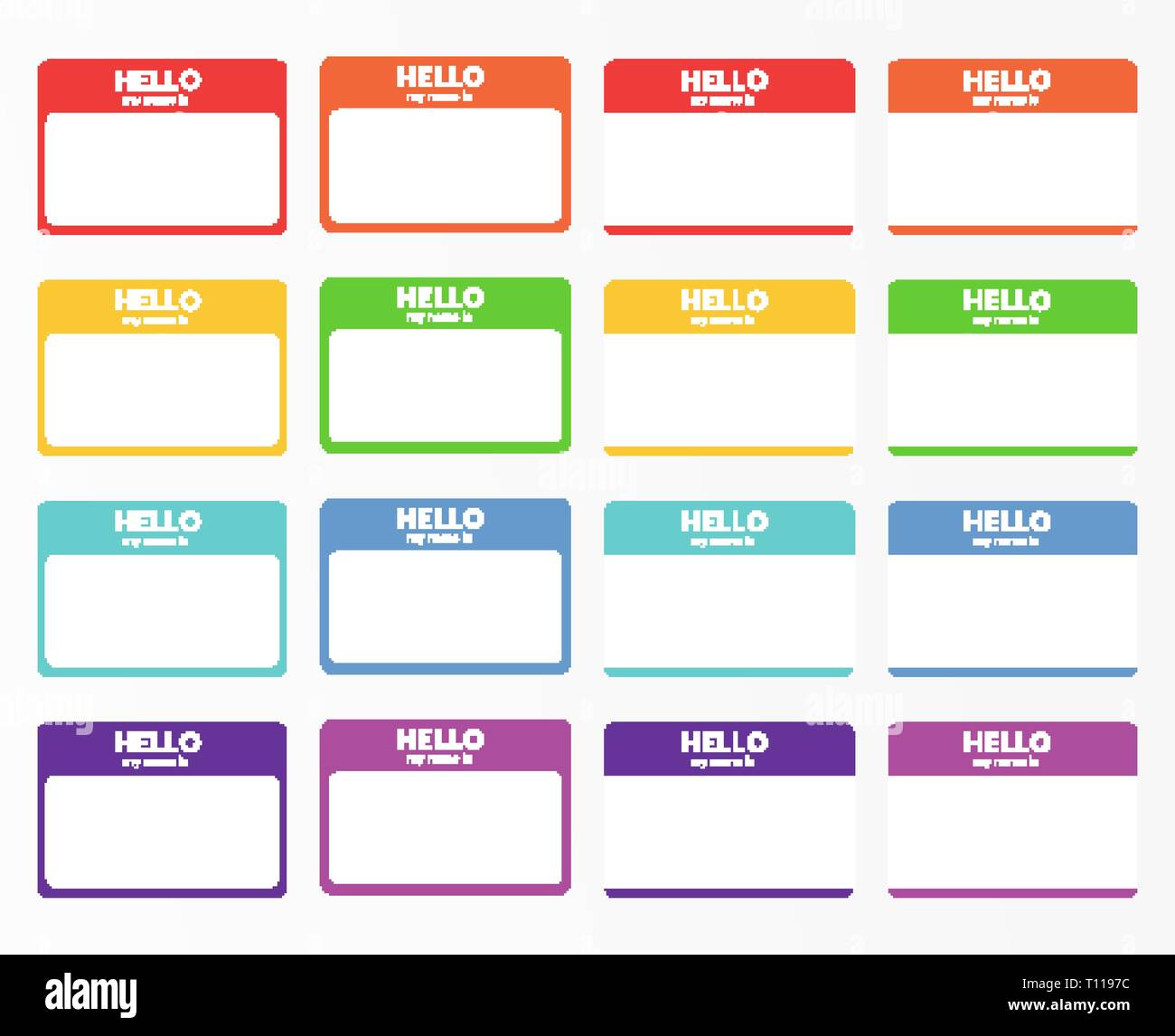 Introduction name stickers for meetups, blind and speed dates. Nametag ...