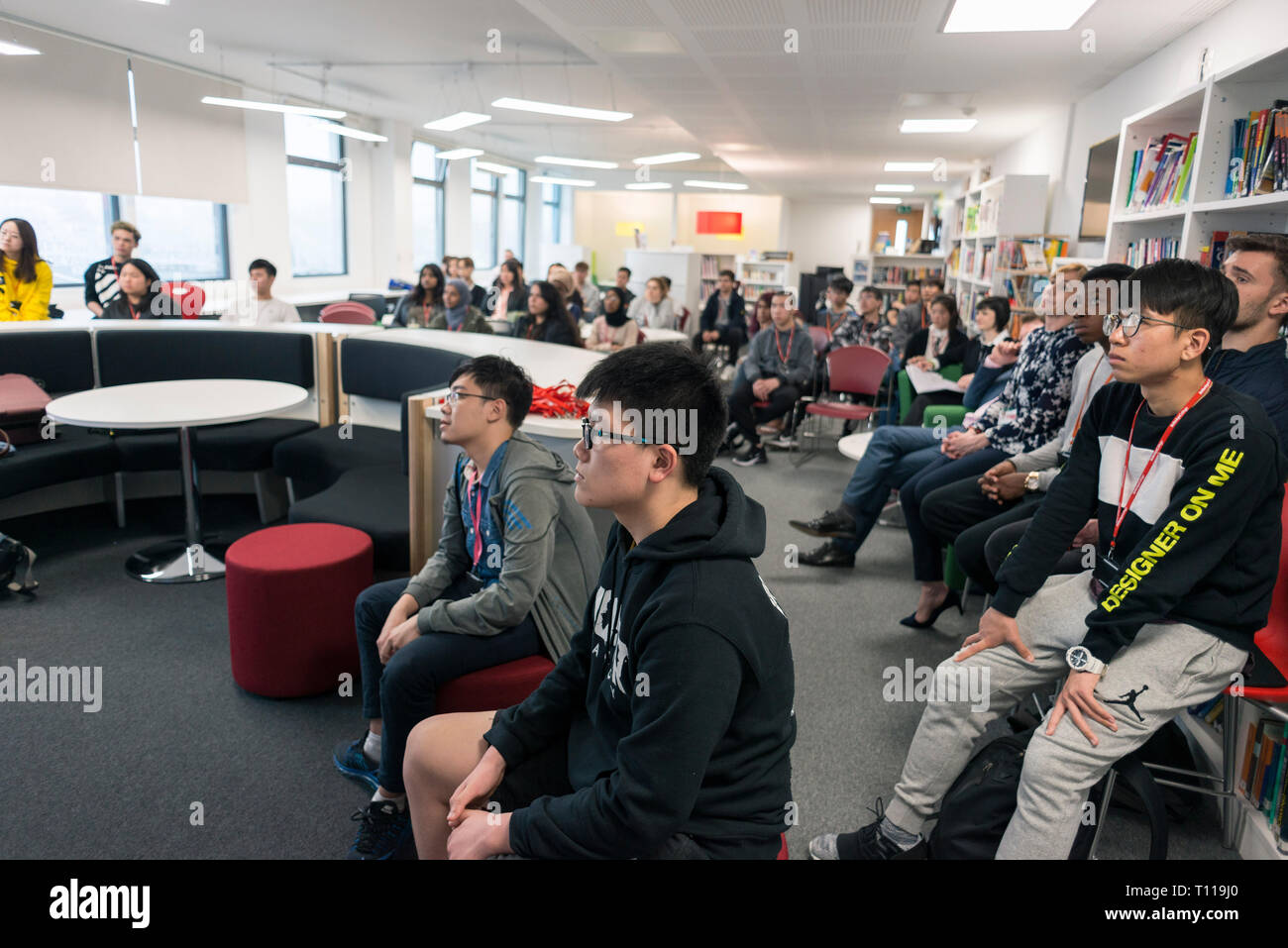 College boy speech class hi-res stock photography and images - Alamy