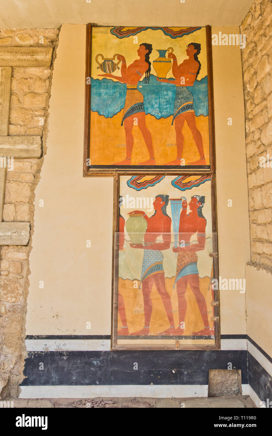 Architectural and artictic details from 3500 years ago at the palace of ...