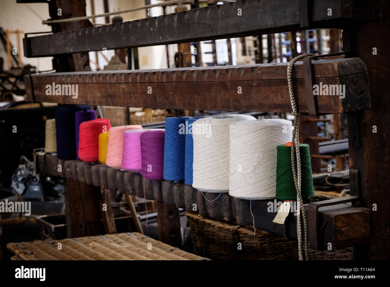 The Textile department at Bradford Industrial Museum, West Yorkshire ...