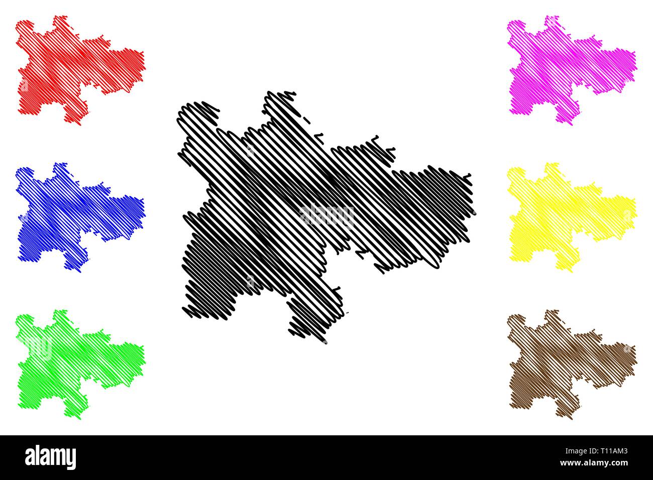 Glasgow (United Kingdom, Scotland, Local government in Scotland) map ...