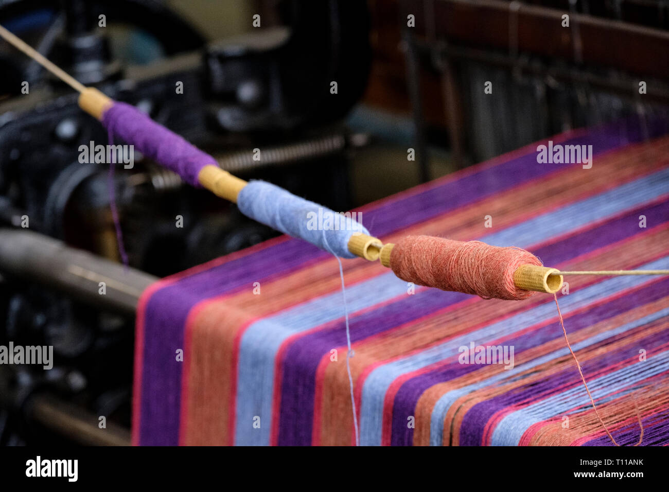 The Textile department at Bradford Industrial Museum, West Yorkshire ...