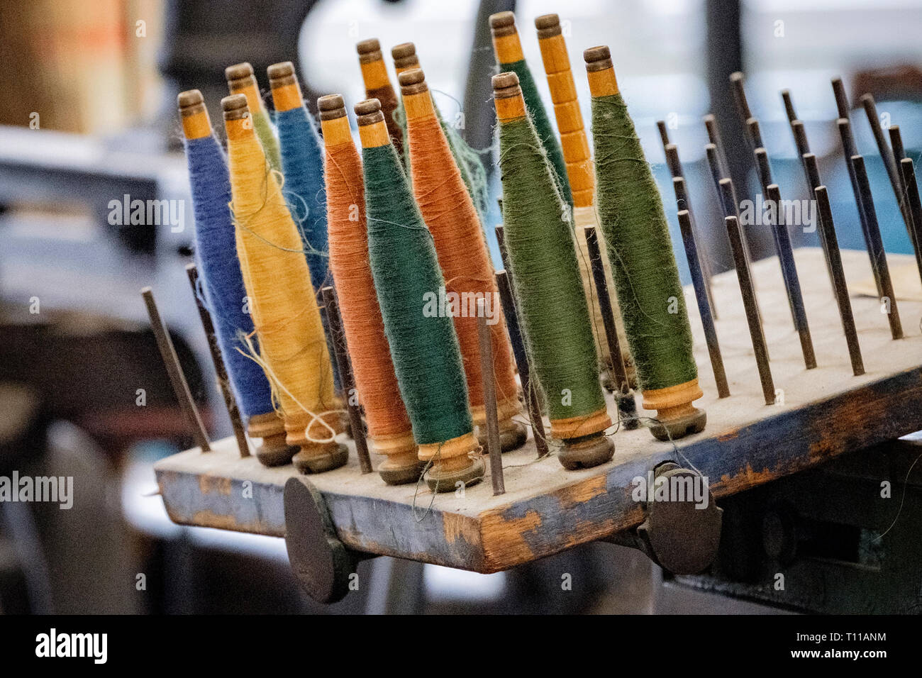 The Textile department at Bradford Industrial Museum, West Yorkshire ...