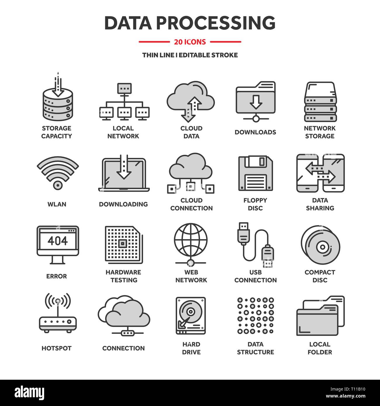 Cloud Computing Icon Set Cloud Computing Line Icons, Icons Ft. Cloud