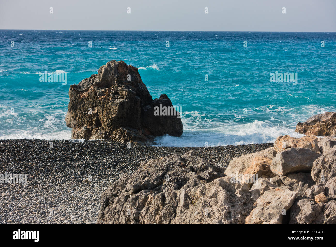 Pebble beach crete hi-res stock photography and images - Alamy