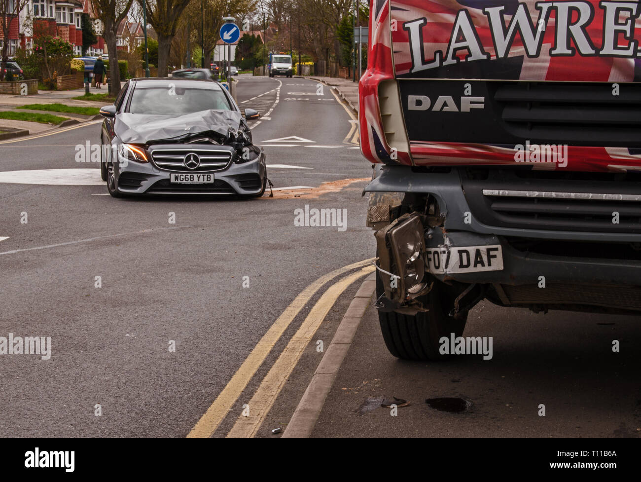 Car lorry accident hi-res stock photography and images - Alamy