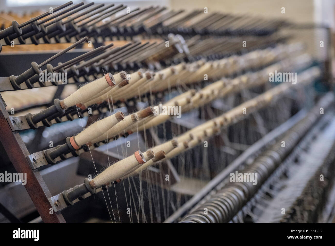 The Textile department at Bradford Industrial Museum, West Yorkshire ...