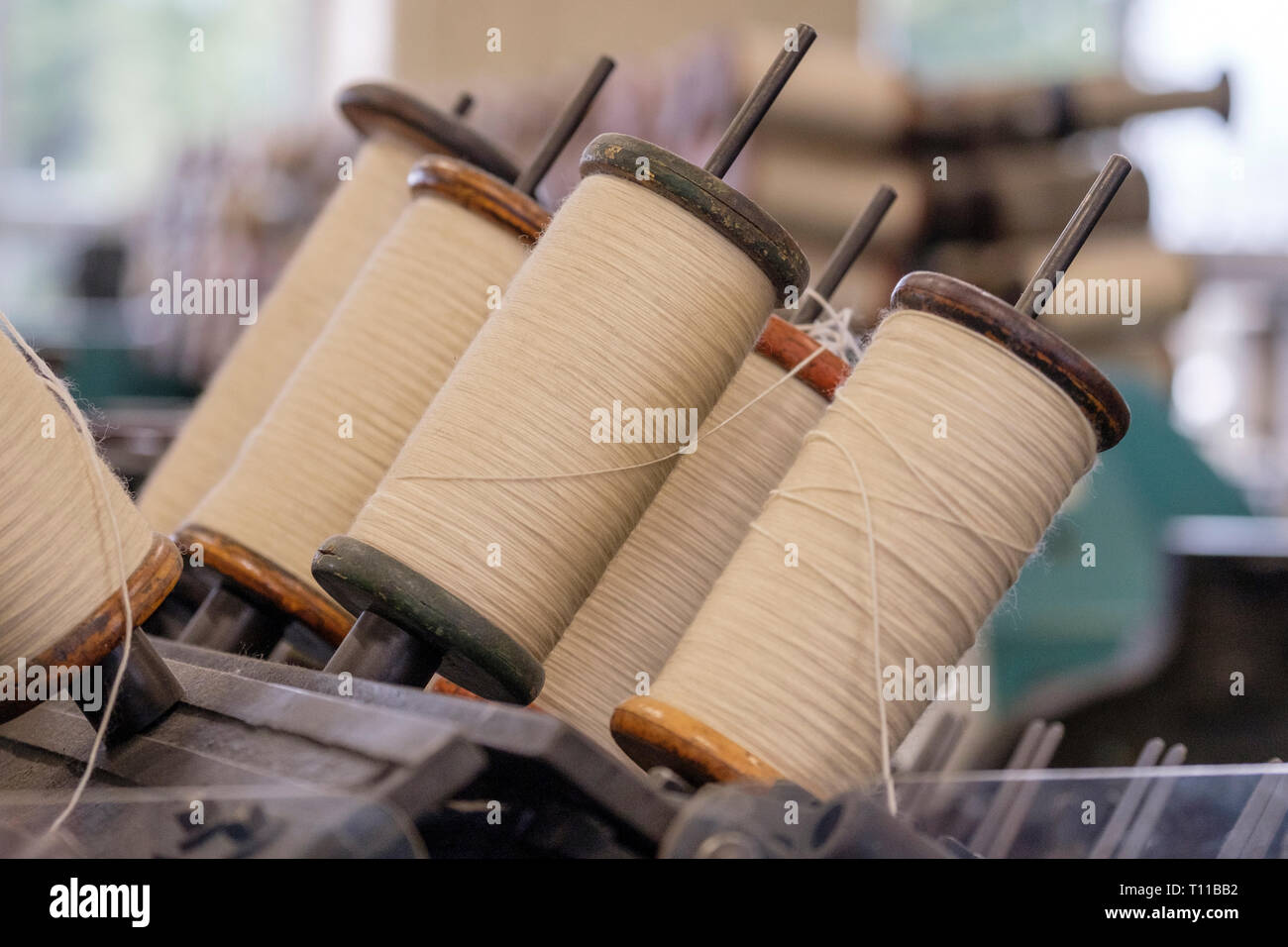 The Textile department at Bradford Industrial Museum, West Yorkshire ...