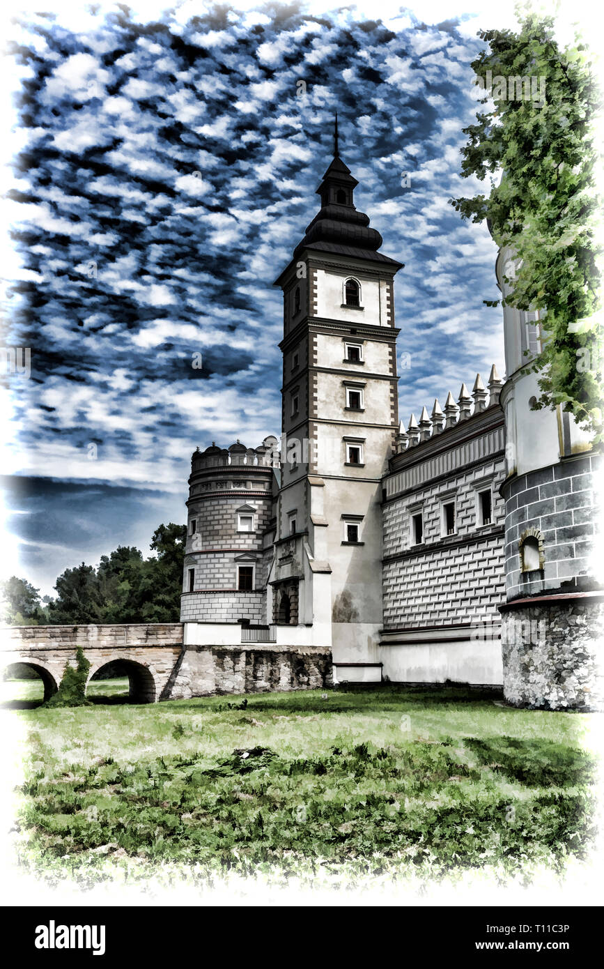 Krasiczyn Castle in Southern Poland Stock Photo - Alamy