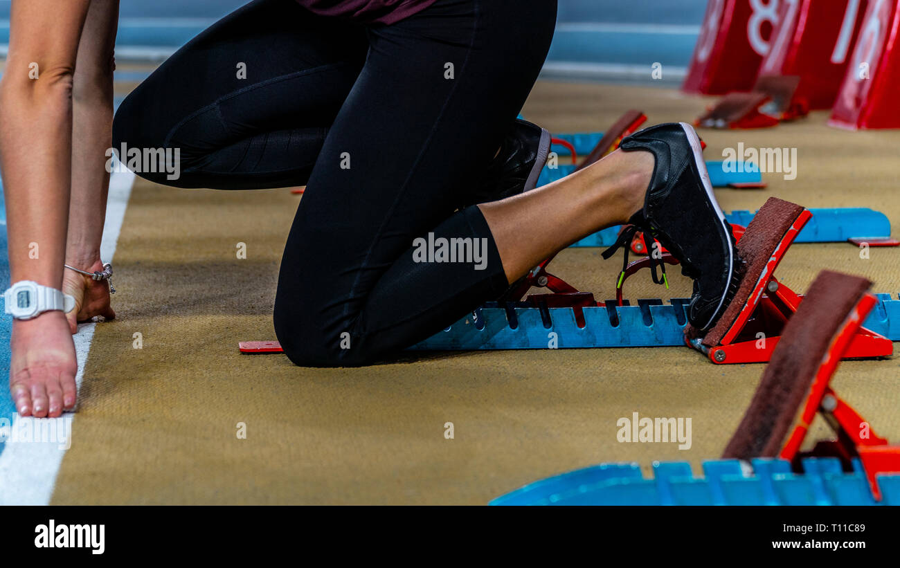 Athletes women sport sprinting hi-res stock photography and images - Alamy