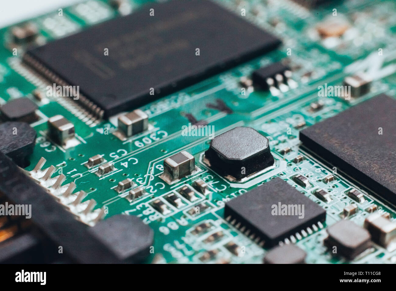 Circuit board repair. Electronic hardware modern technology ...