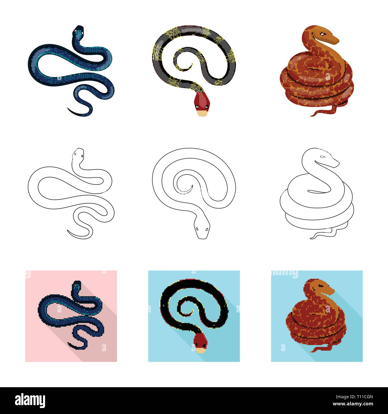 amphibian,snake,anaconda,coral,python,animal,red,cobra,black,blue,white ...
