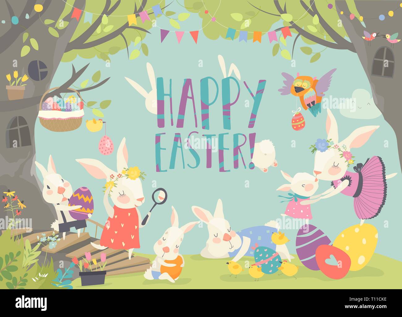 Happy bunnies hi-res stock photography and images - Alamy
