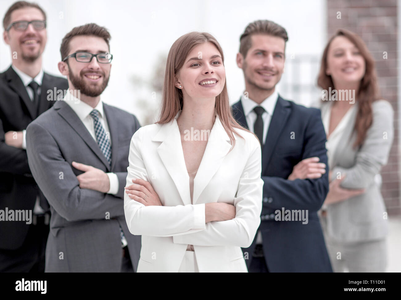 successful business team standing together Stock Photo - Alamy