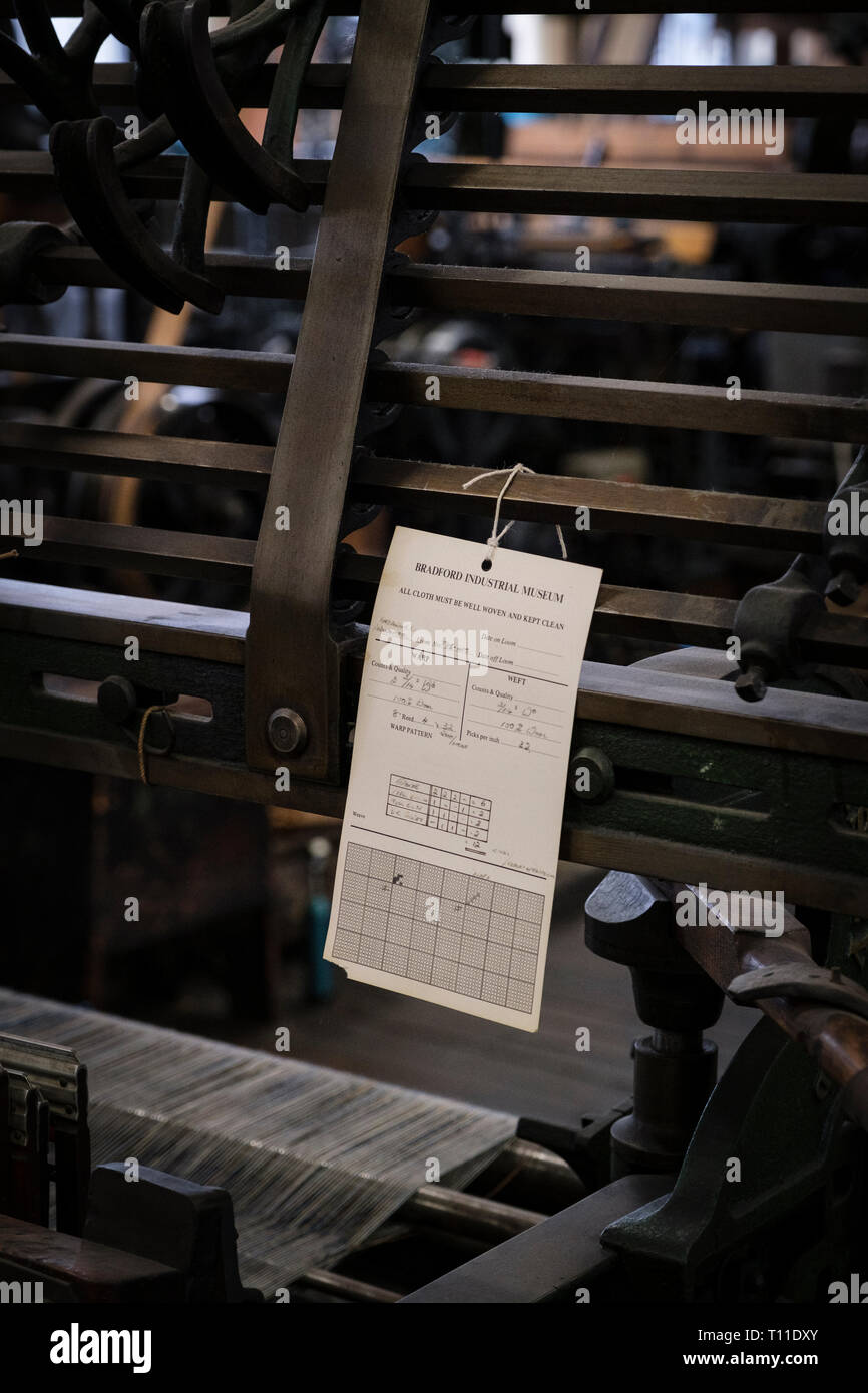 The Textile department at Bradford Industrial Museum, West Yorkshire ...
