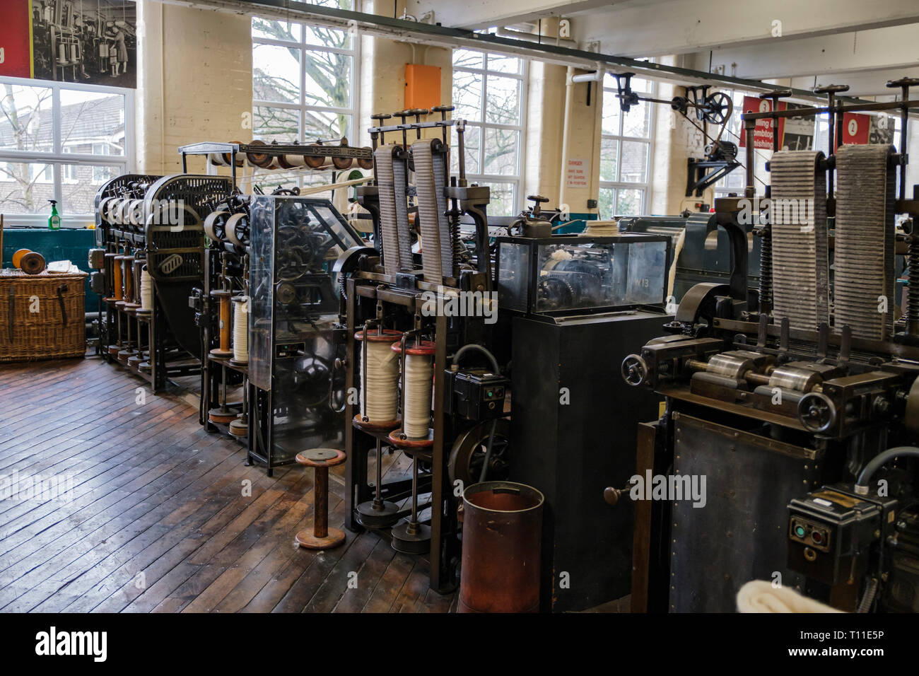 The Textile department at Bradford Industrial Museum, West Yorkshire ...