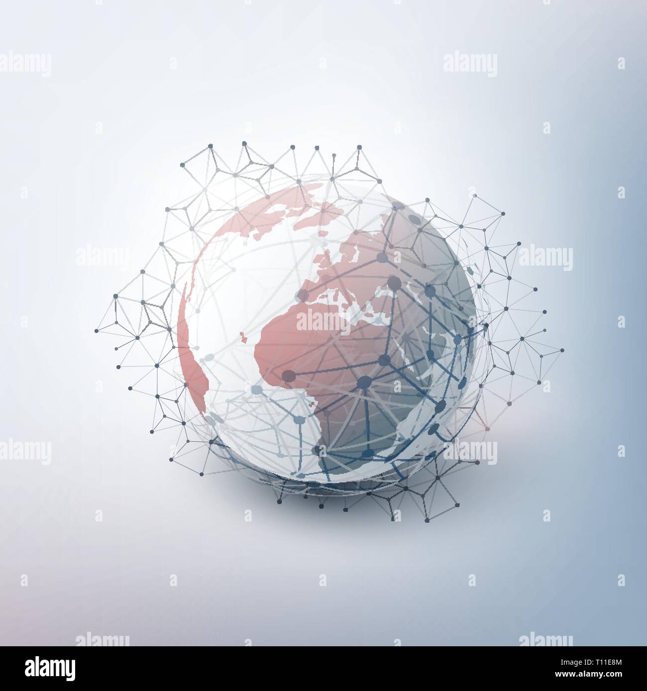 Red and Grey Modern Minimal Style Cloud Computing, Networks Structure ...