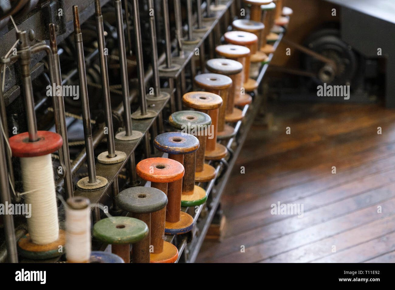 The Textile department at Bradford Industrial Museum, West Yorkshire ...