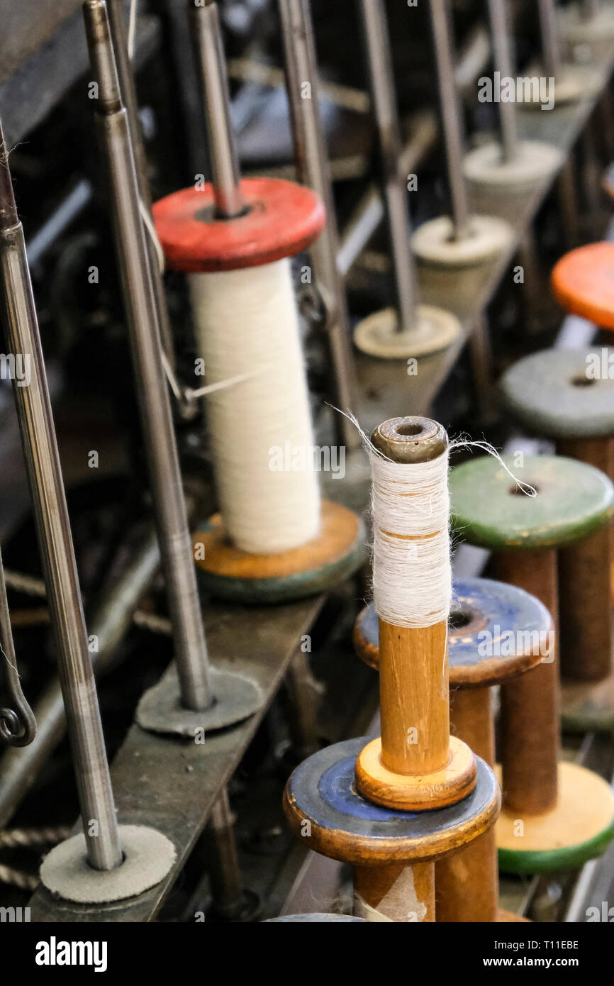 The Textile department at Bradford Industrial Museum, West Yorkshire ...