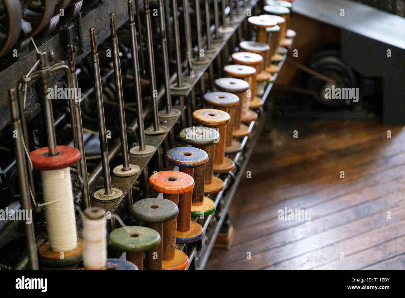 The Textile department at Bradford Industrial Museum, West Yorkshire ...
