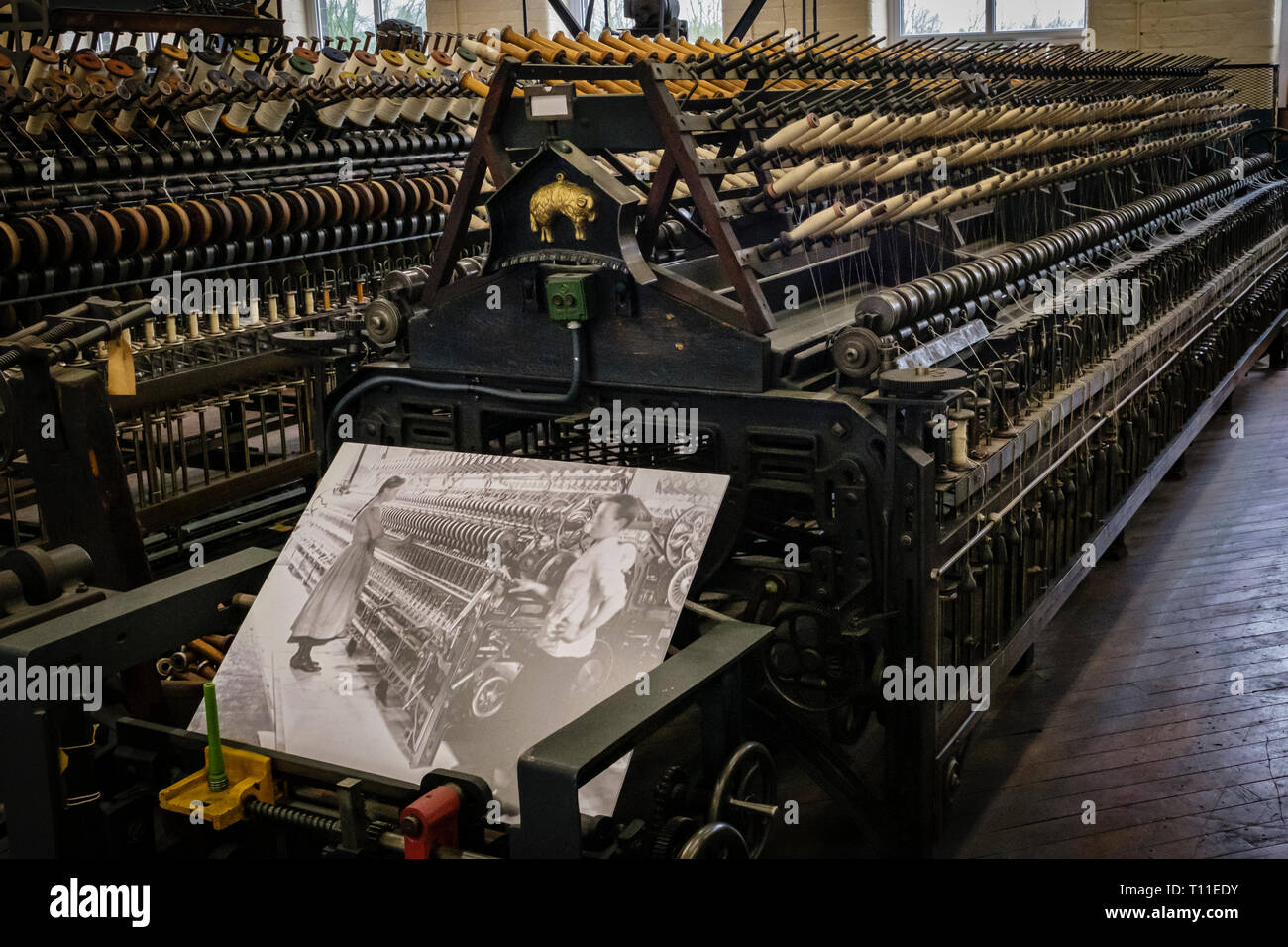 The Textile department at Bradford Industrial Museum, West Yorkshire ...
