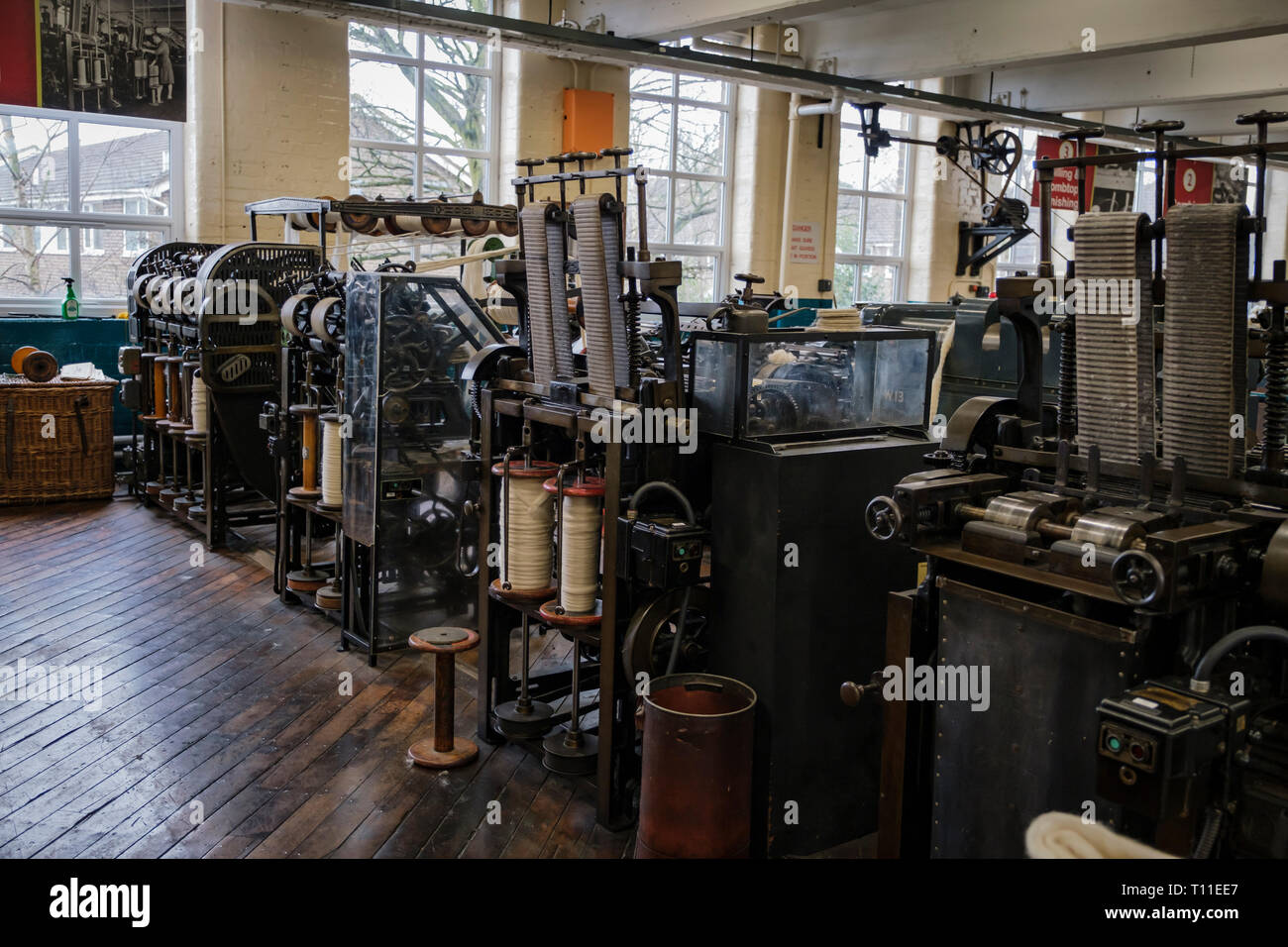 The Textile department at Bradford Industrial Museum, West Yorkshire ...