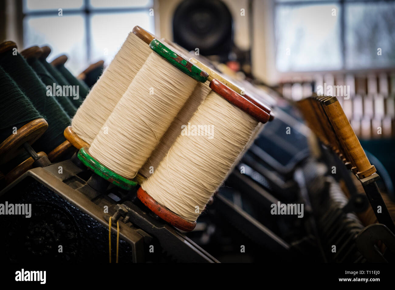 The Textile department at Bradford Industrial Museum, West Yorkshire ...