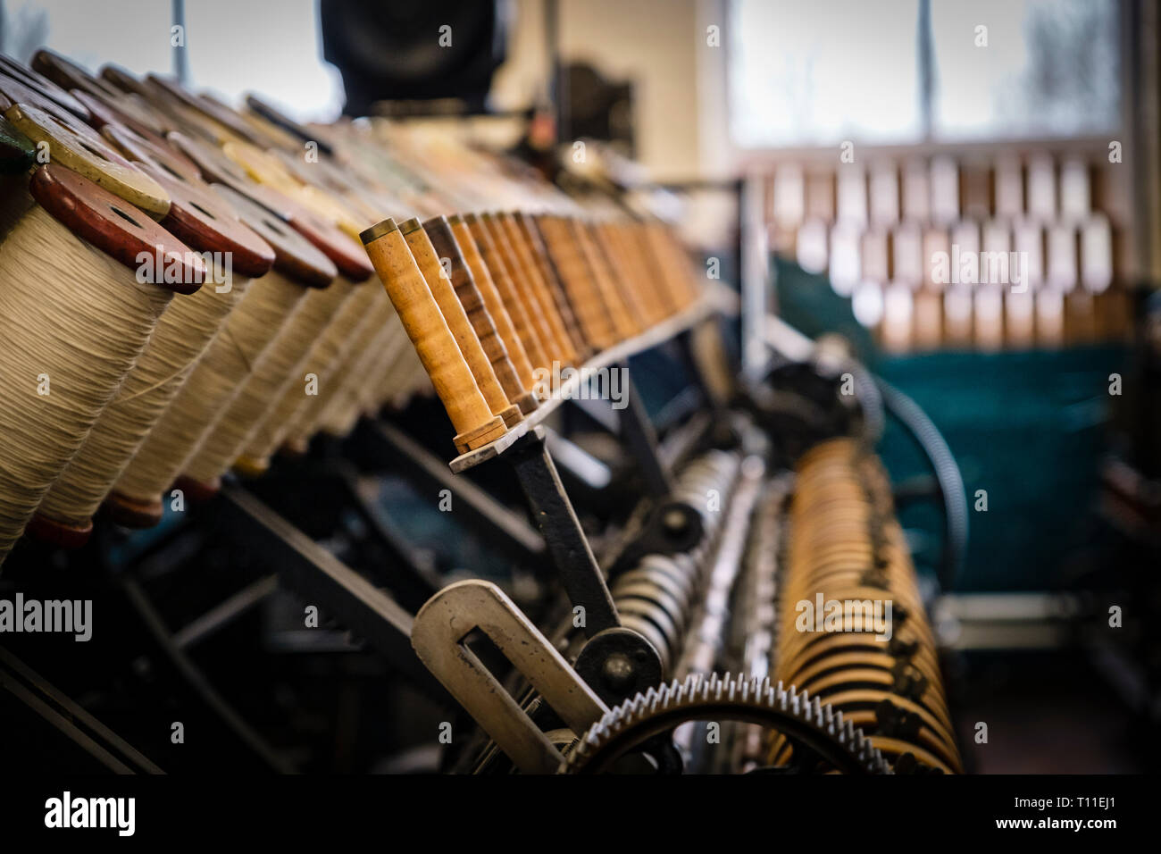 The Textile department at Bradford Industrial Museum, West Yorkshire ...