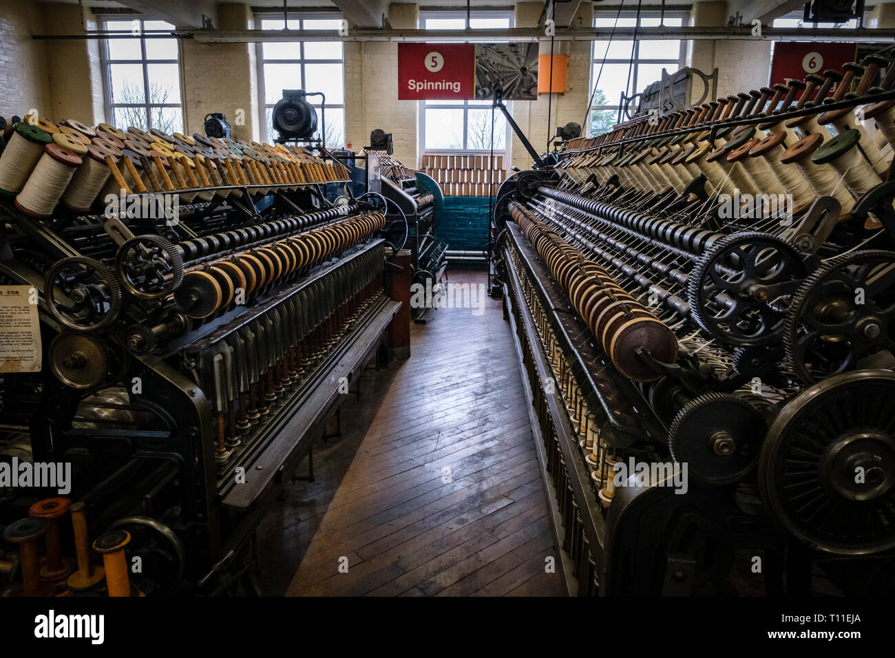 The Textile department at Bradford Industrial Museum, West Yorkshire ...