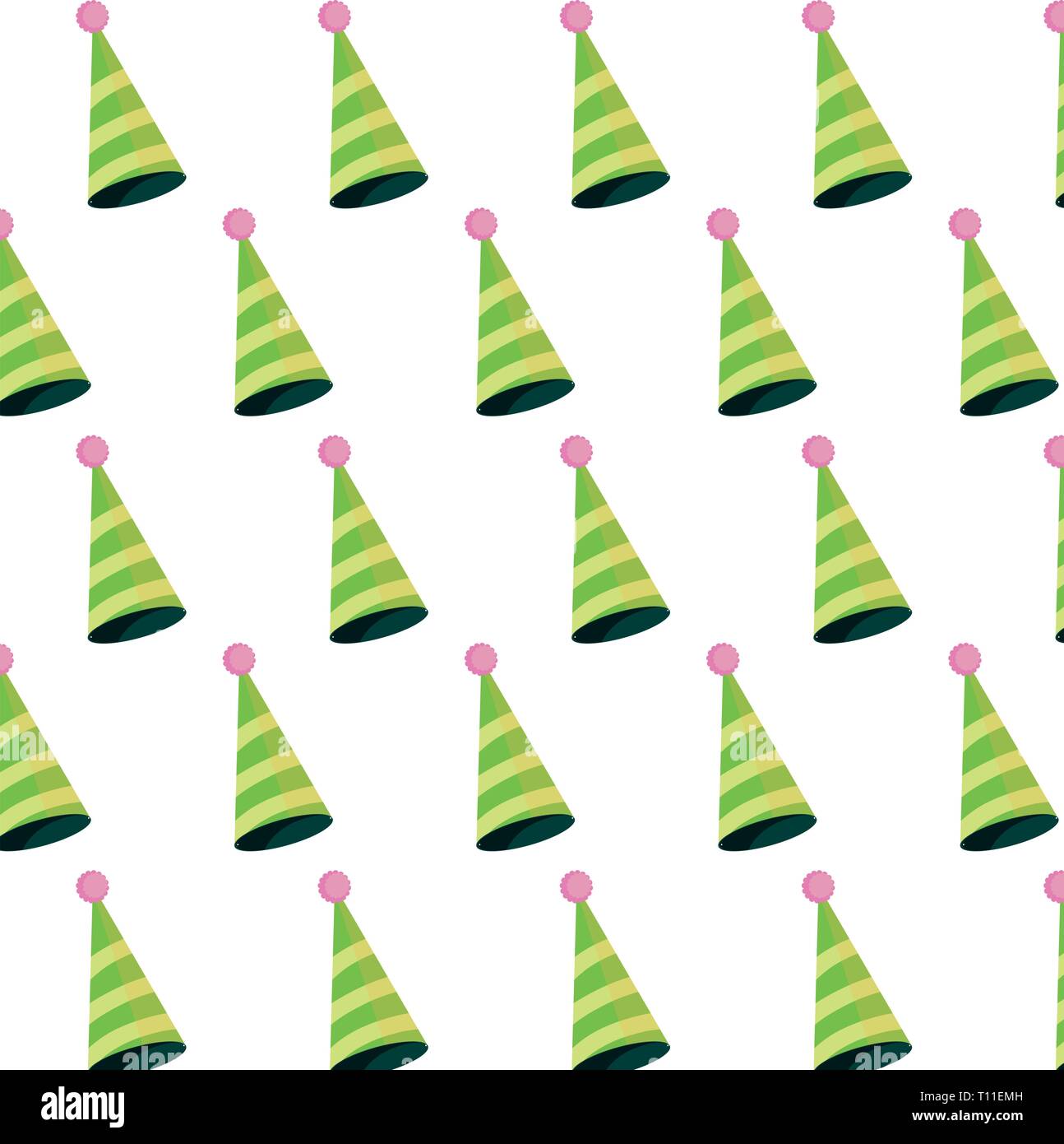 party celebration hat pattern vector illustration design Stock Vector ...