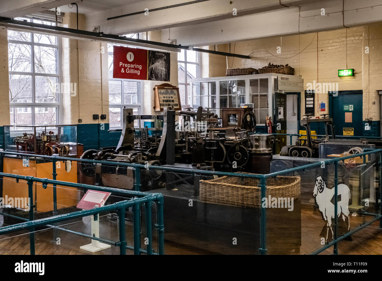 The Textile department at Bradford Industrial Museum, West Yorkshire ...