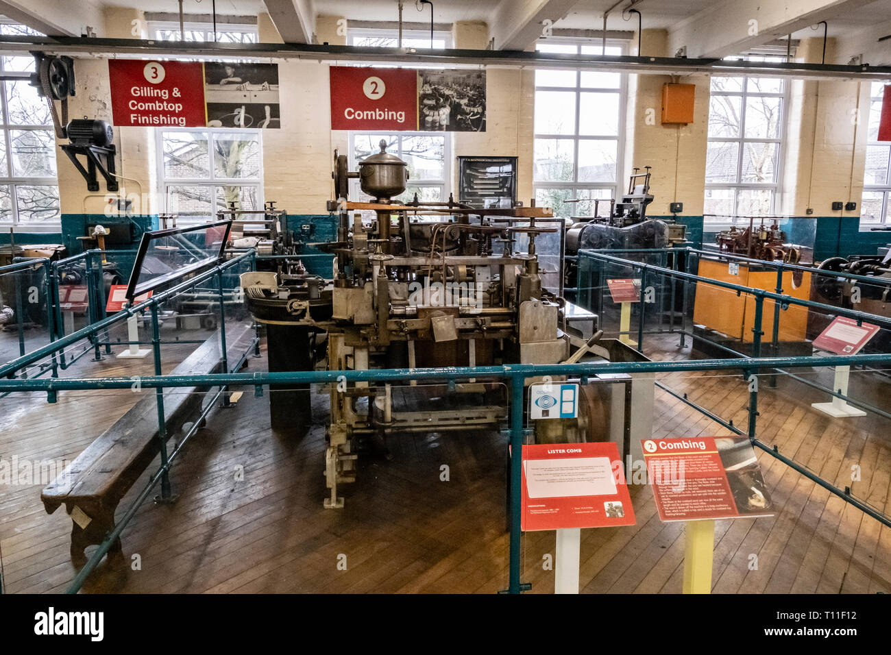 The Textile department at Bradford Industrial Museum, West Yorkshire ...