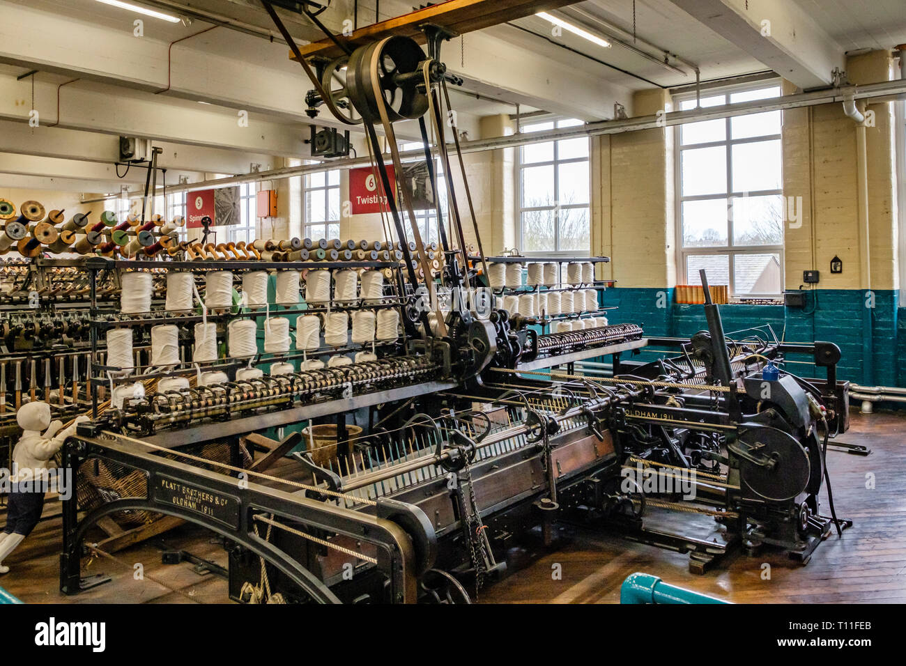 The Textile department at Bradford Industrial Museum, West Yorkshire ...