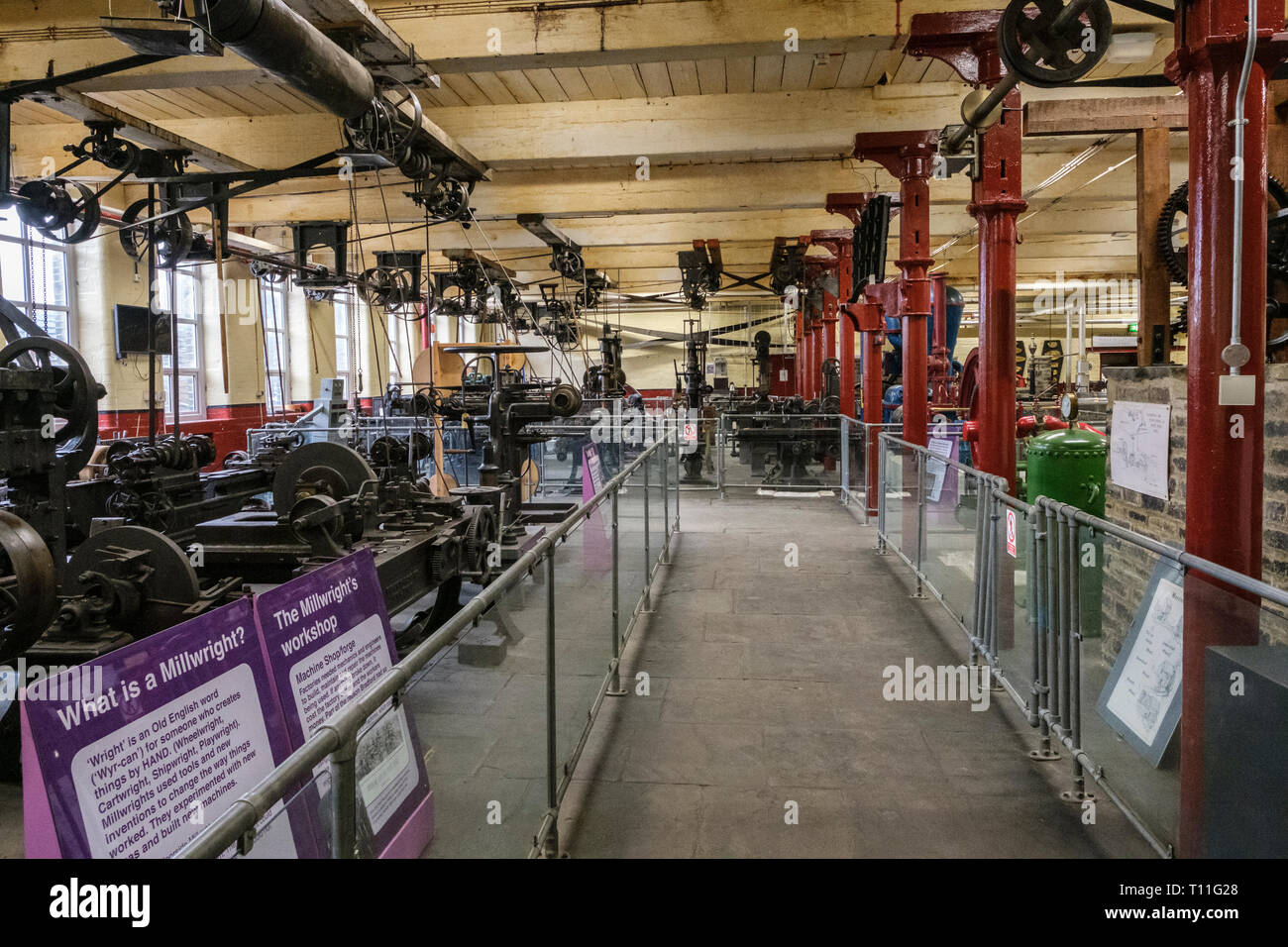 Machinery on display at Bradford Industrial Museum, West Yorkshire ...