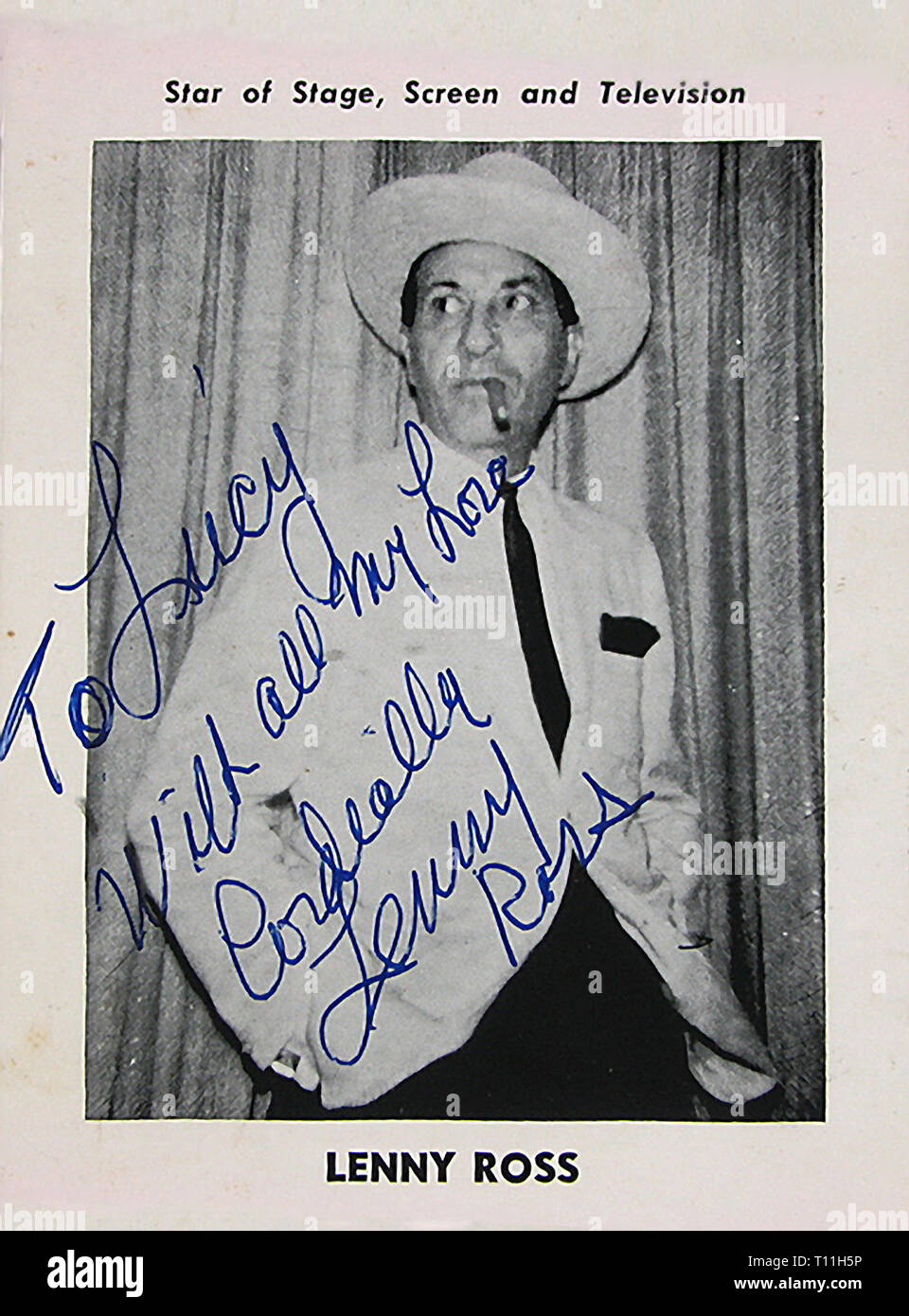 Autographed celebrity photographs hi-res stock photography and images ...
