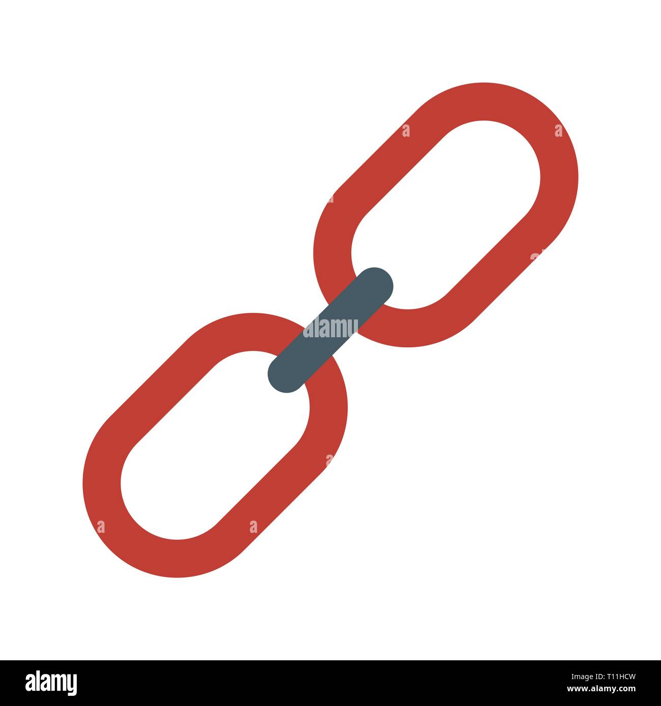 Illustration Link Sign Icon Stock Photo - Alamy