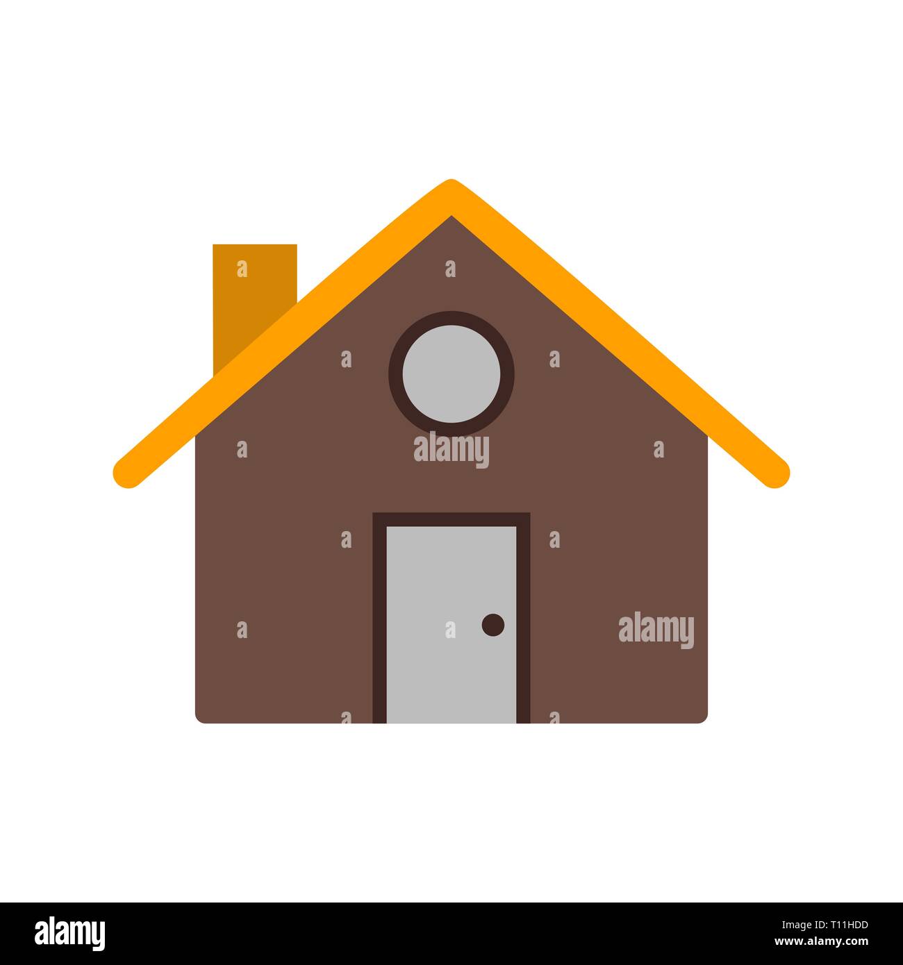 Illustration House Icon Stock Photo - Alamy