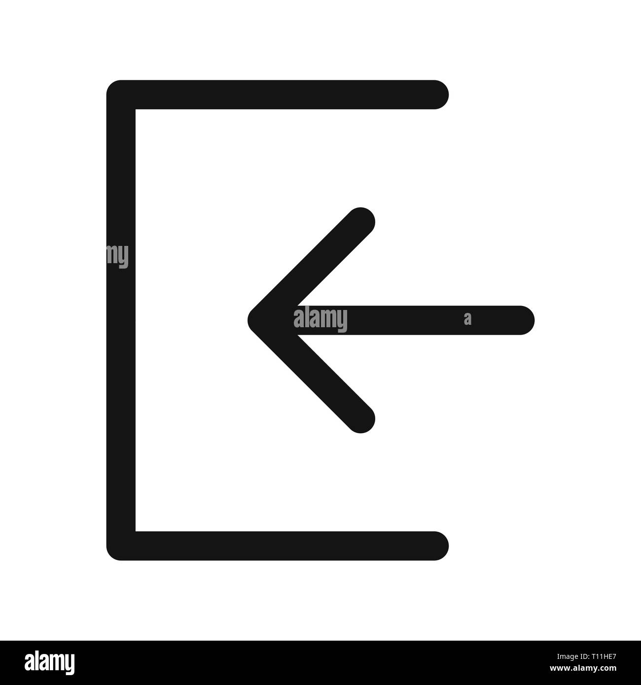 Illustration Sign In Icon Stock Photo - Alamy