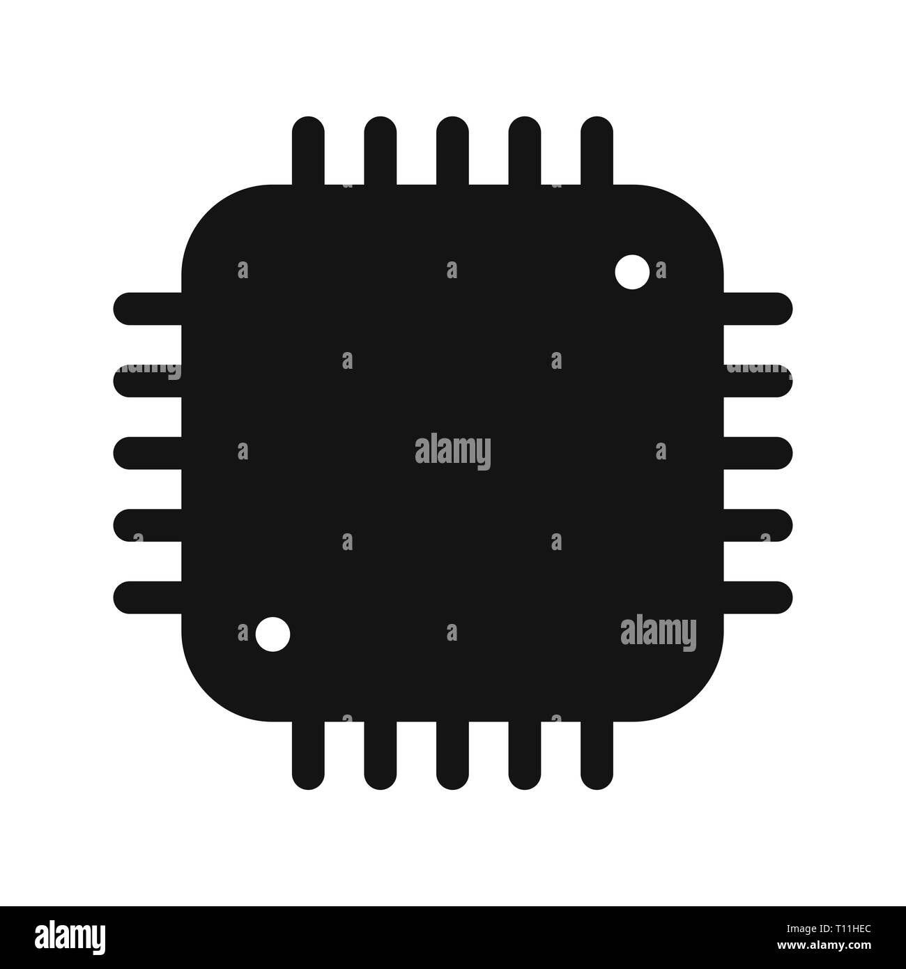 Illustration Processor Icon Stock Photo - Alamy