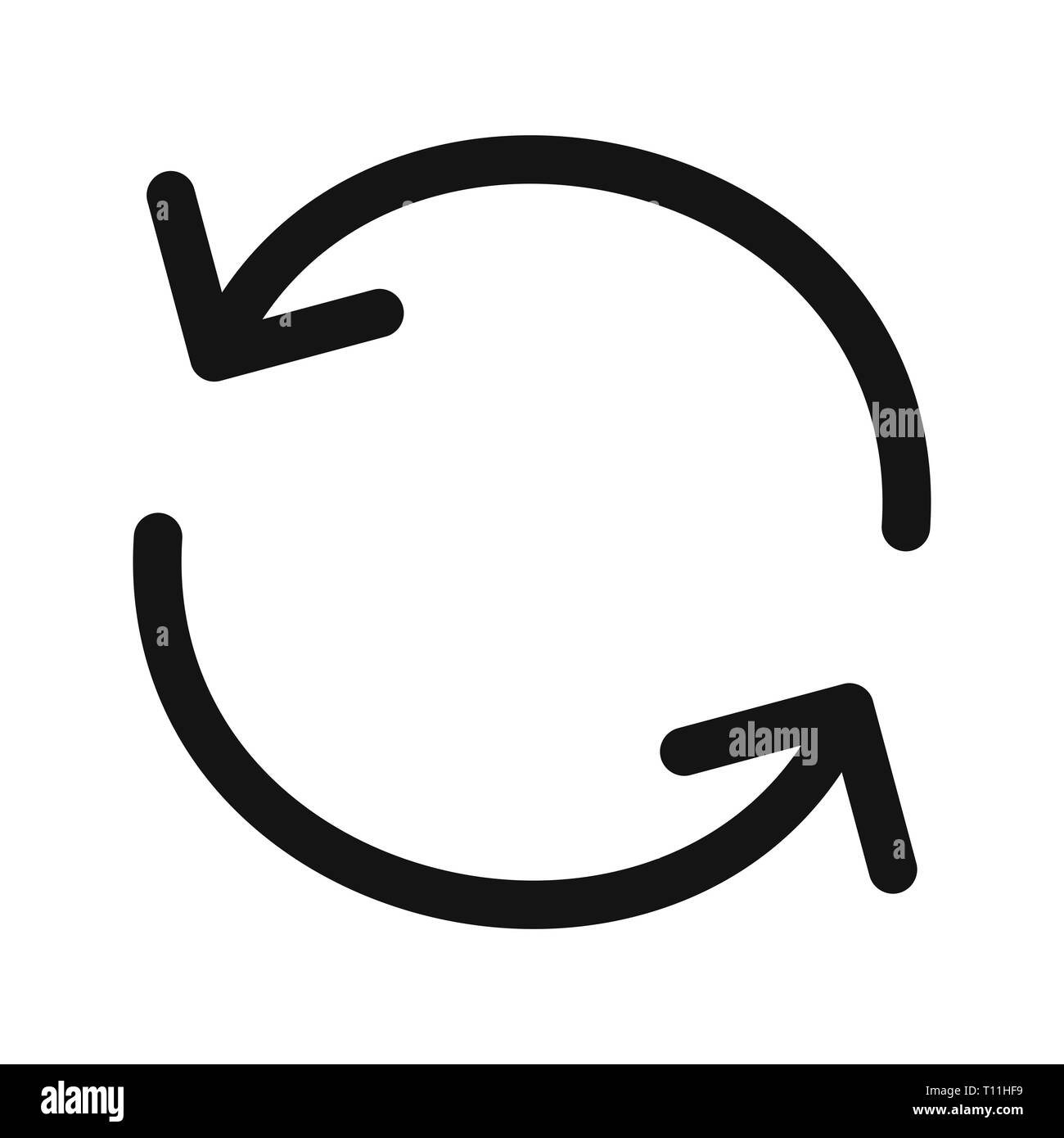 Illustration Reload Icon Stock Photo - Alamy