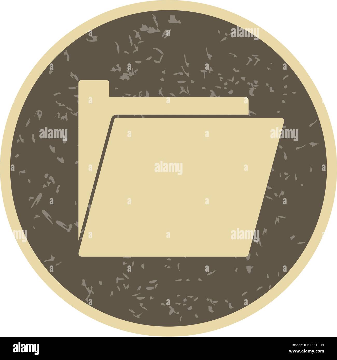 Vector Folder Icon Stock Photo - Alamy