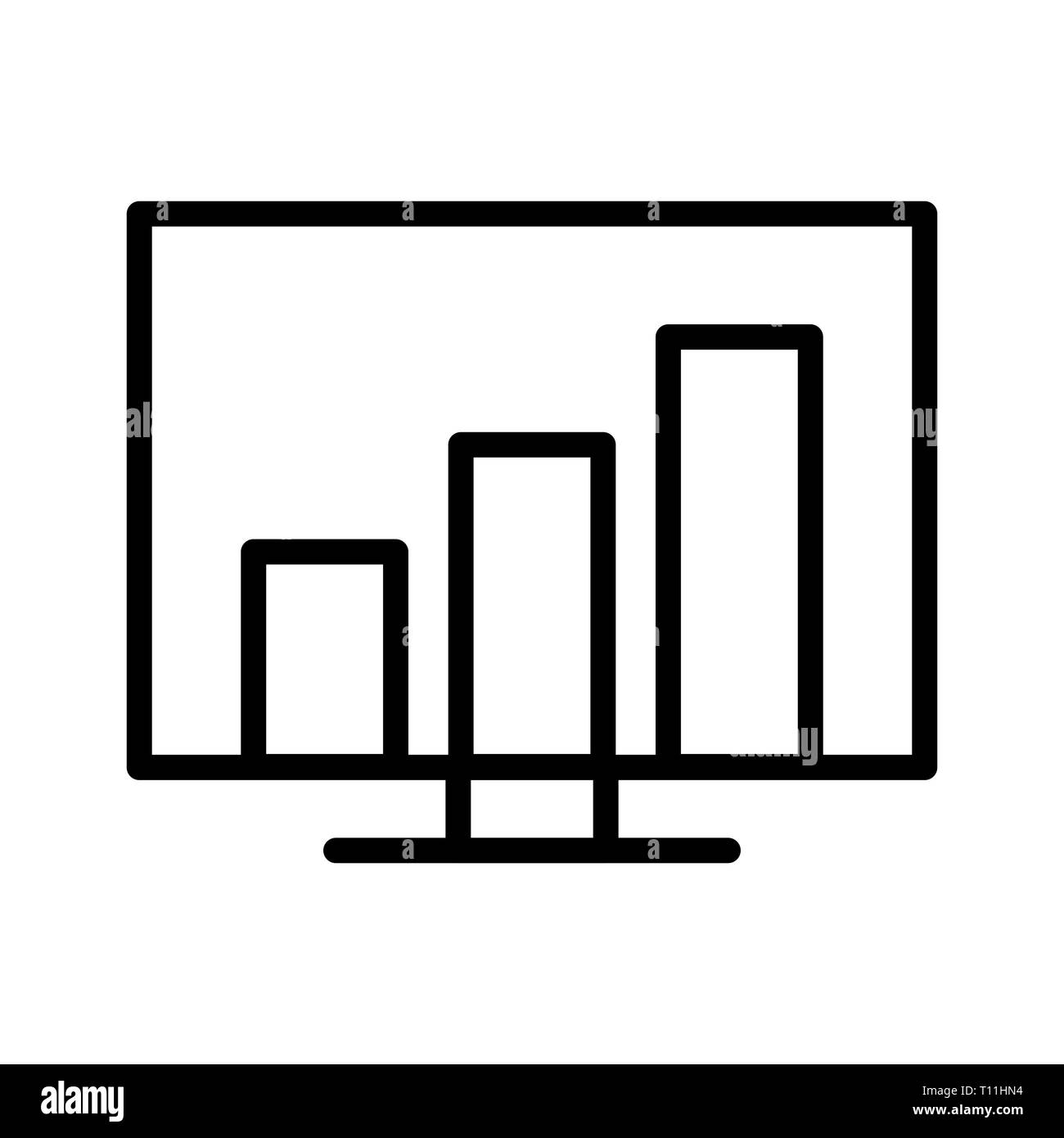 Vector Stats Icon Stock Photo - Alamy