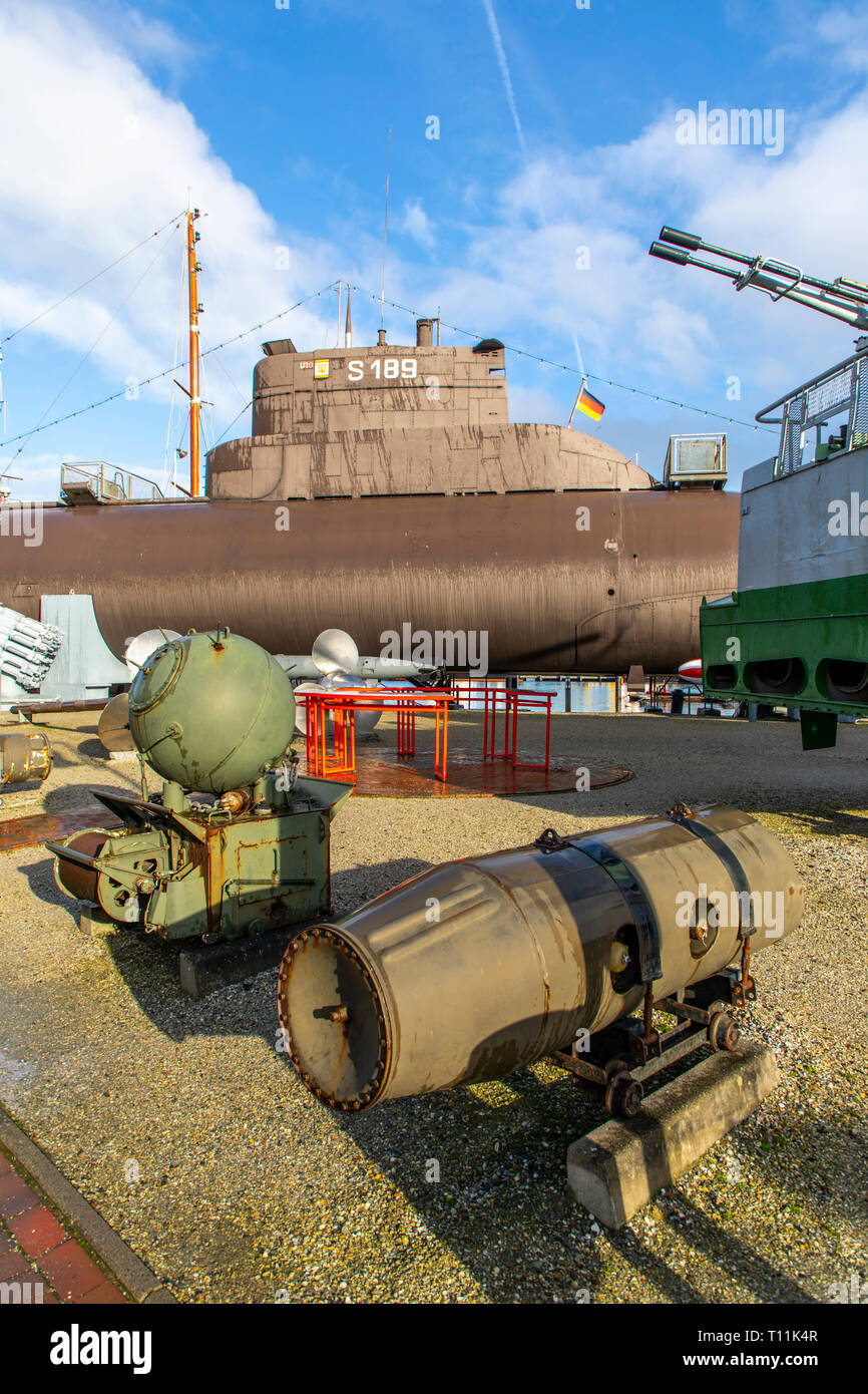 Wilhelmshaven, German Navy Museum, on the south beach, history of the ...