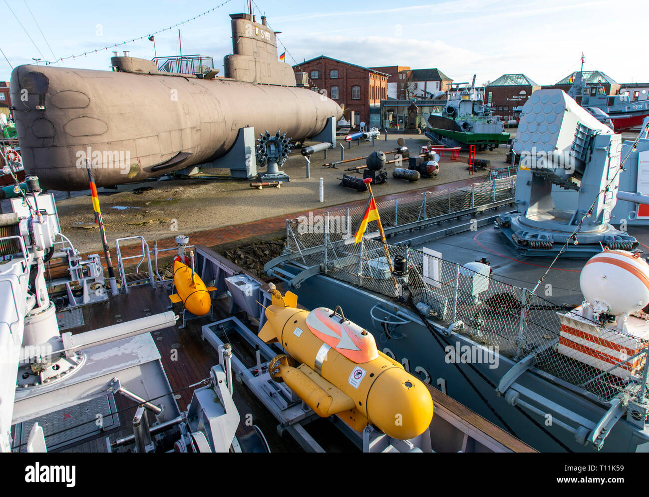 Wilhelmshaven, German Navy Museum, on the south beach, history of the ...