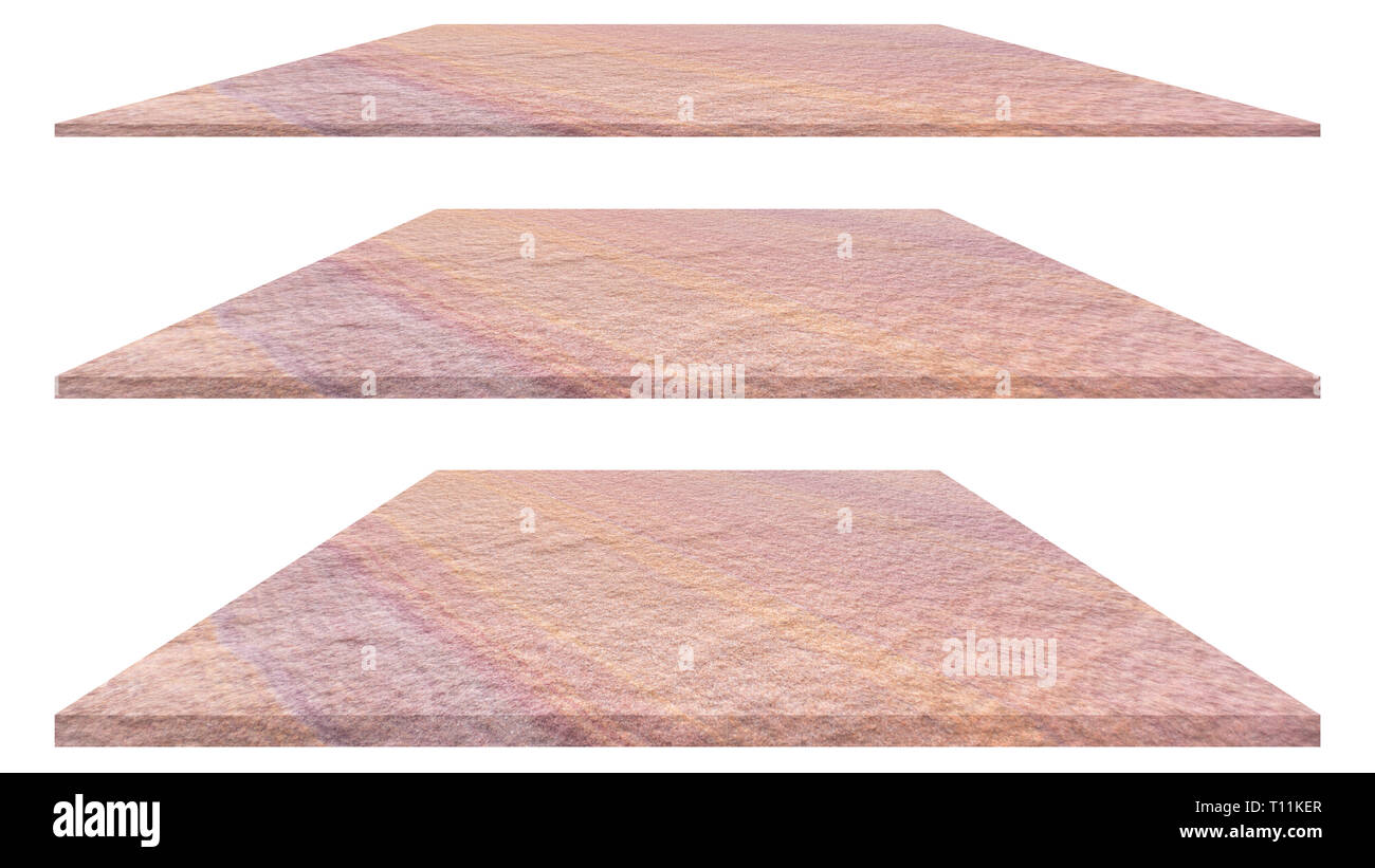 Stone plate isolated on white background for interior exterior ...