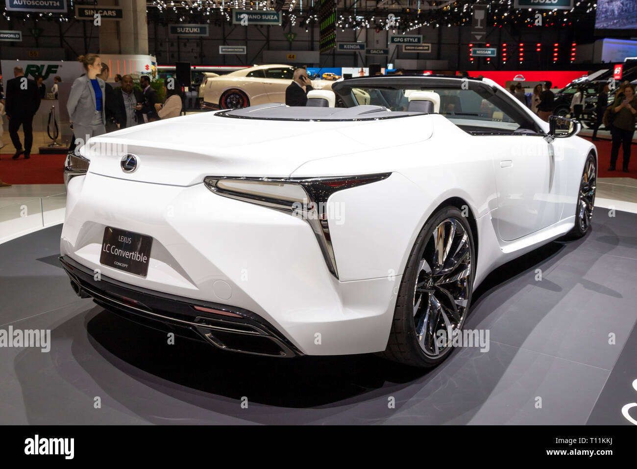GENEVA, SWITZERLAND - MARCH 6, 2019: Lexus LC Convertible Concept car ...