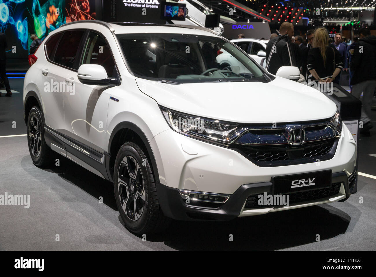 GENEVA, SWITZERLAND - MARCH 5, 2019: Honda CR-V car showcased at the ...